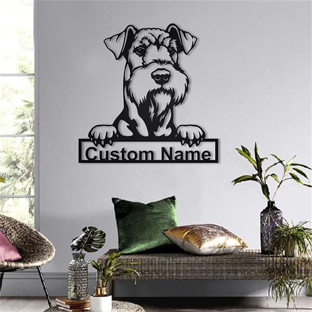 Personalized Airedale Terrier Dog Metal Sign Art – Bohometalart.com