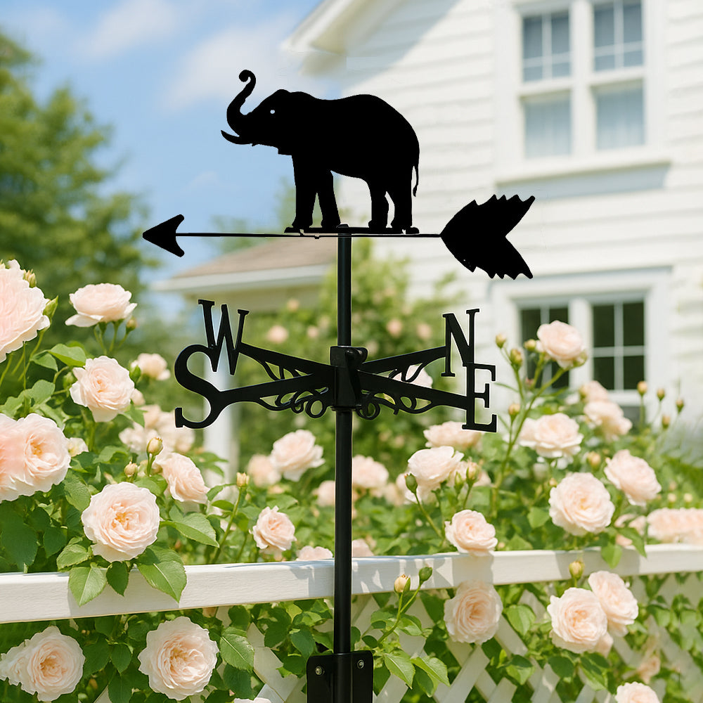 Elephants Stainless Steel Weathervane – Bohometalart.com