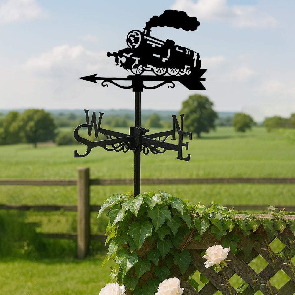 Train Engine Stainless Steel Weathervane – Bohometalart.com