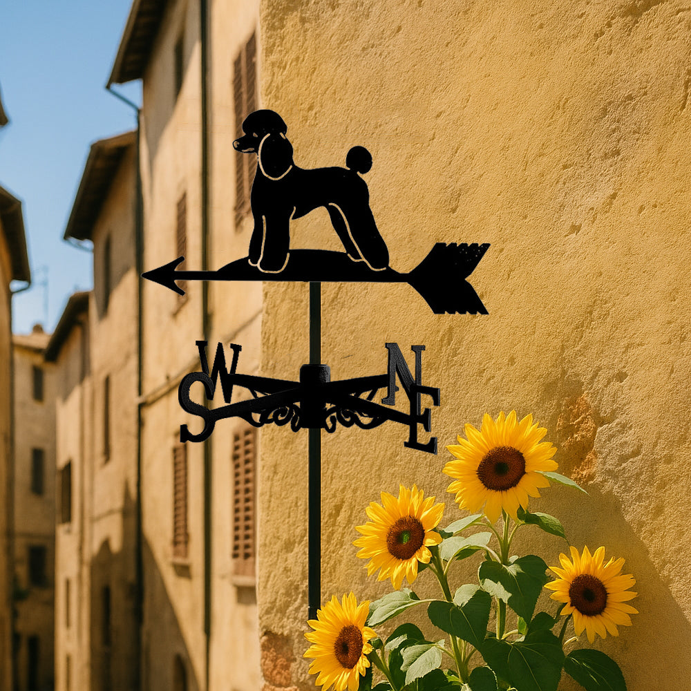 Poodle Stainless Steel Weathervane – Bohometalart.com
