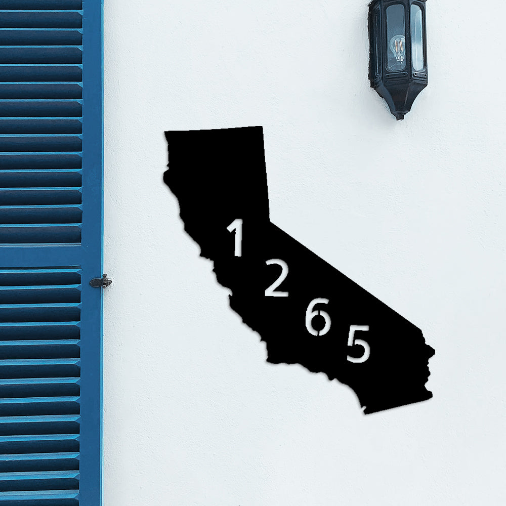 California Address Sign Custom – Bohometalart.com