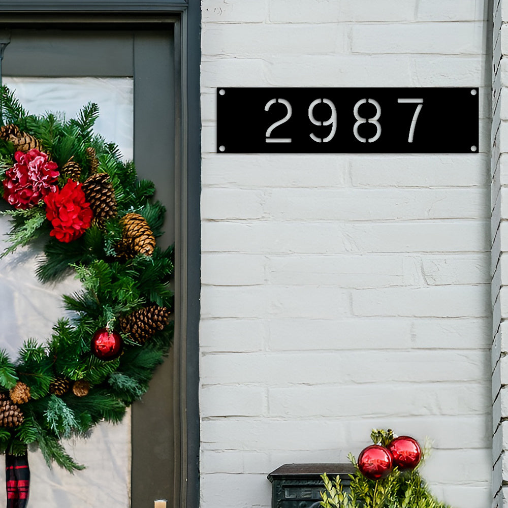 Horizontal Address Sign Custom – Bohometalart.com