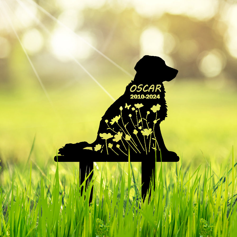 Briards Dog Custom Memorial Stake – Bohometalart.com