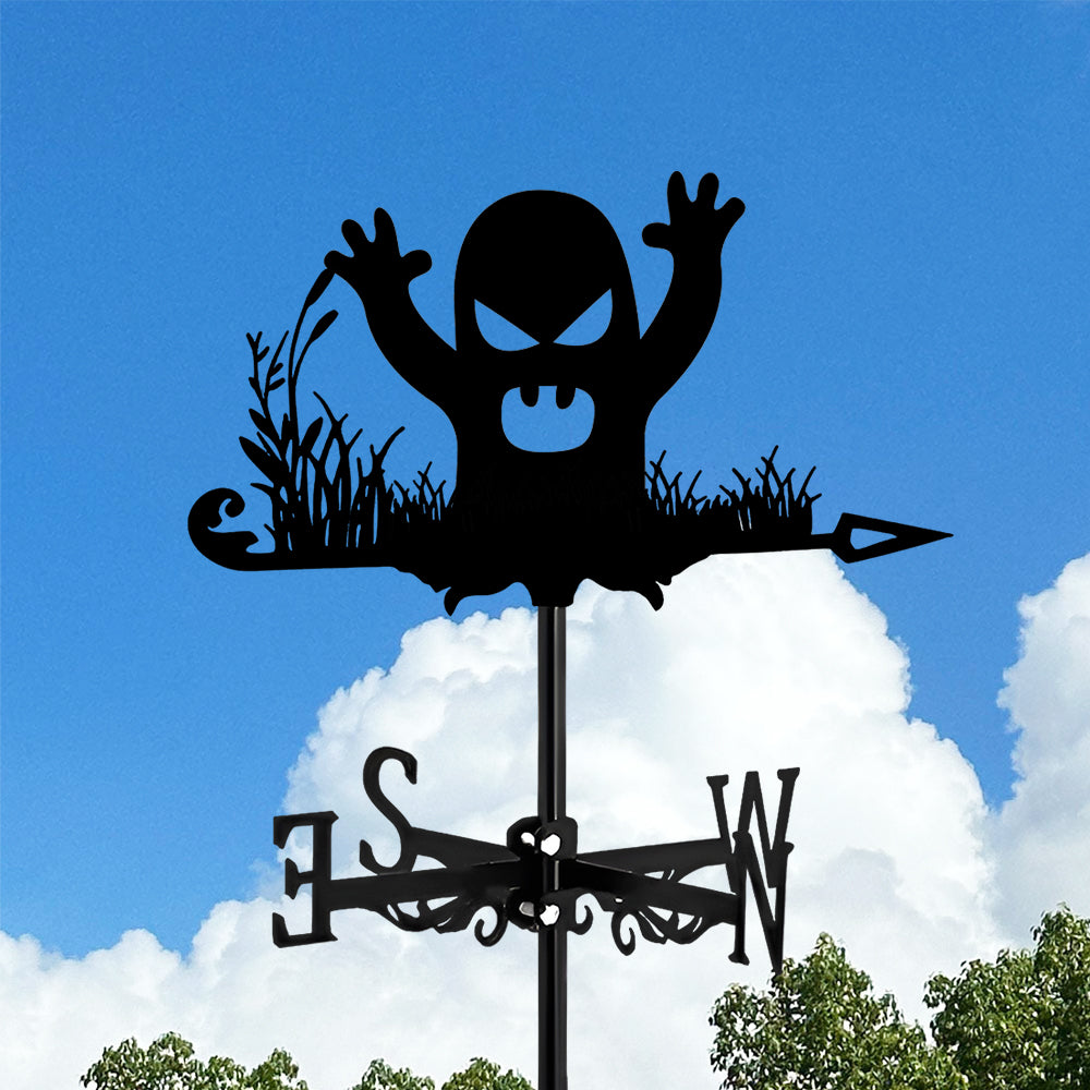 Halloween Cute Ghost Stainless Steel Weathervane – Bohometalart.com