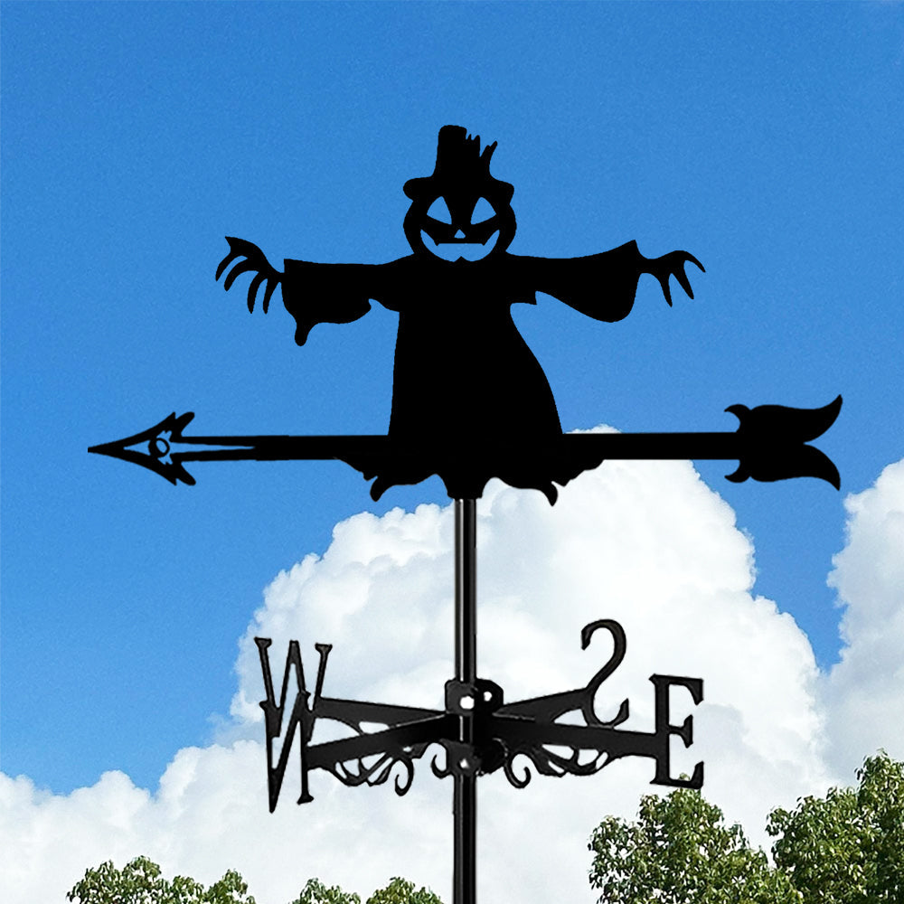 Ghost Scarecrow Halloween Stainless Steel Weathervane – Bohometalart.com