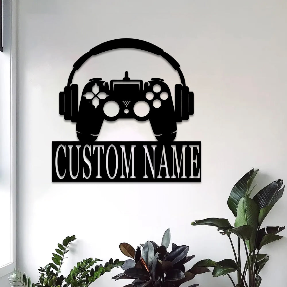 Custom Game Sign Metal Wall Art Decoration – Bohometalart.com