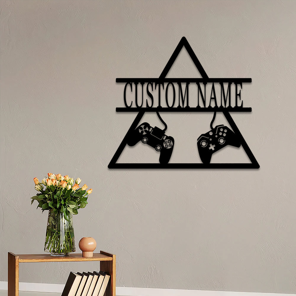 Custom Game Controllers Sign Metal Wall Art Decoration – Bohometalart.com