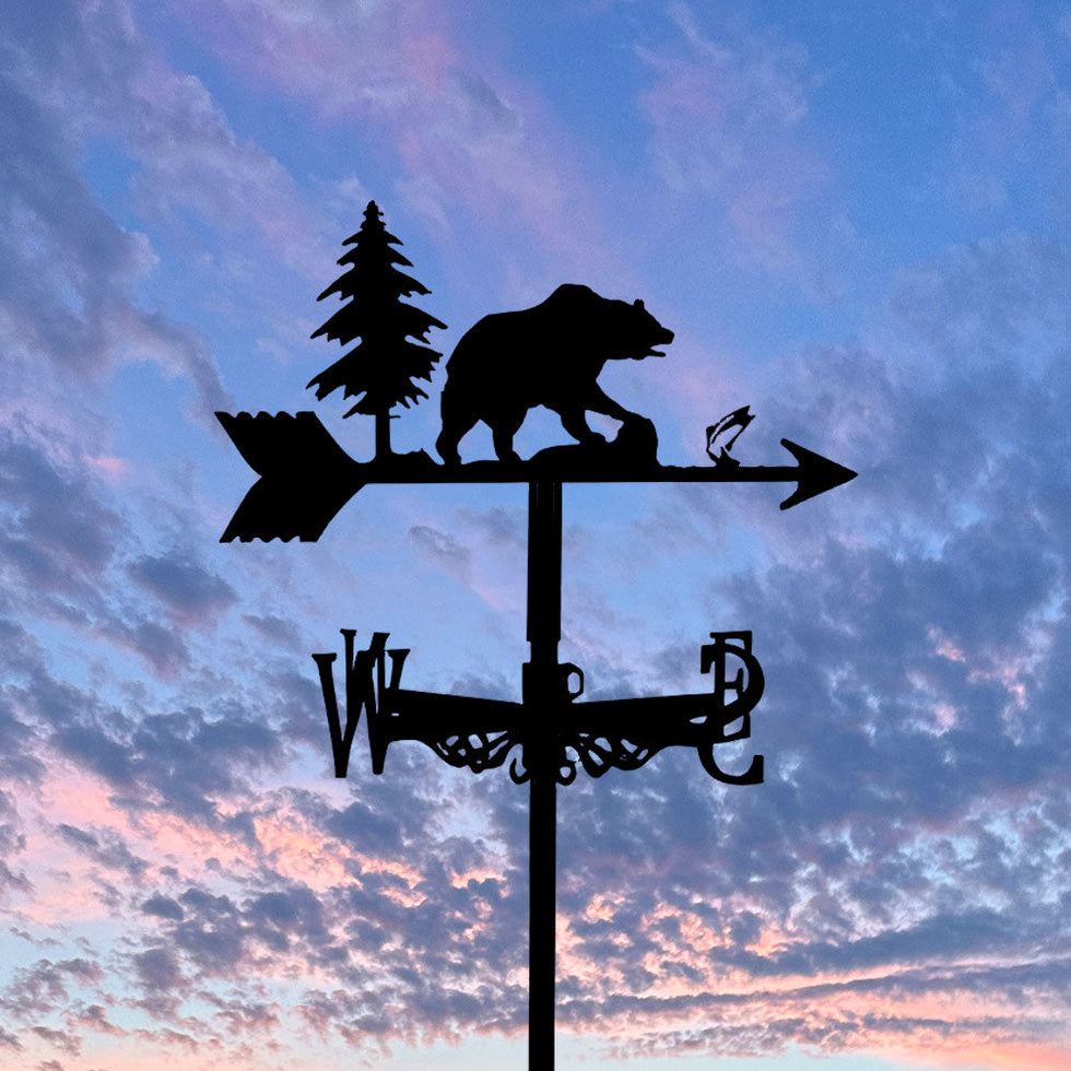 Bear Stainless Steel Weathervane – Bohometalart.com