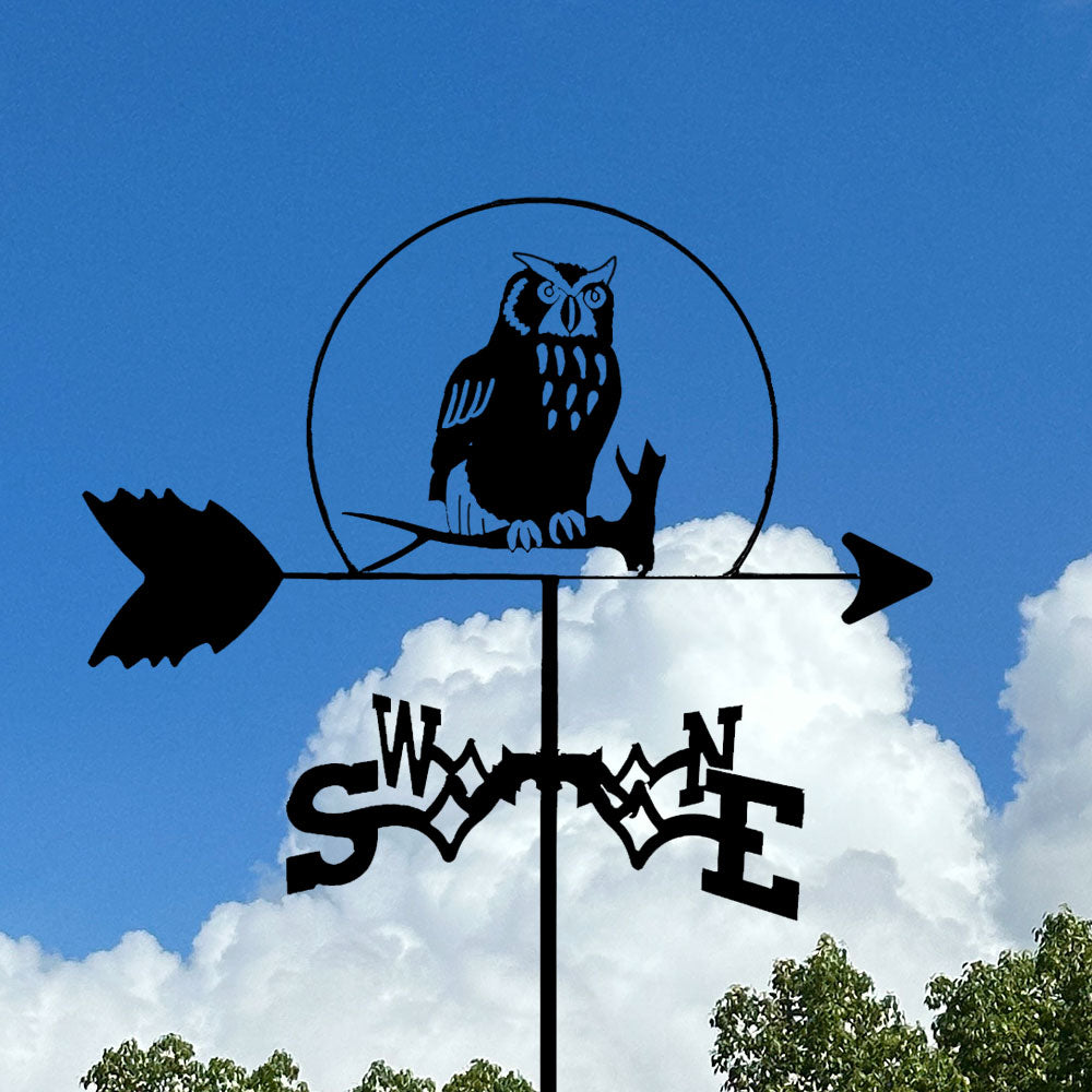 Owl Stainless Steel Weathervane – Bohometalart.com