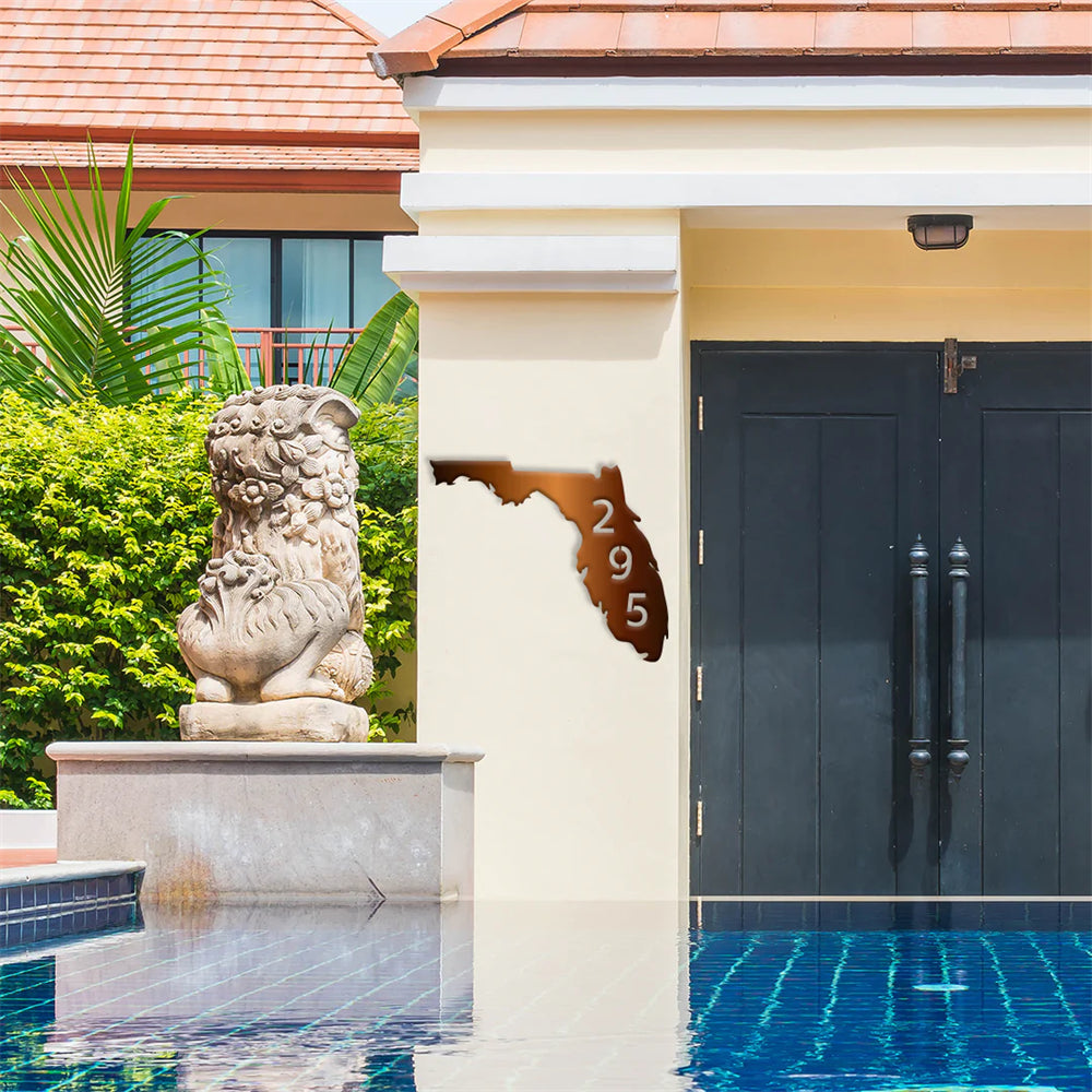 Florida Address Sign Custom – Bohometalart.com