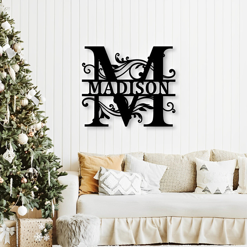 Personalized Initial Name Signs Metal Decoration – Bohometalart.com